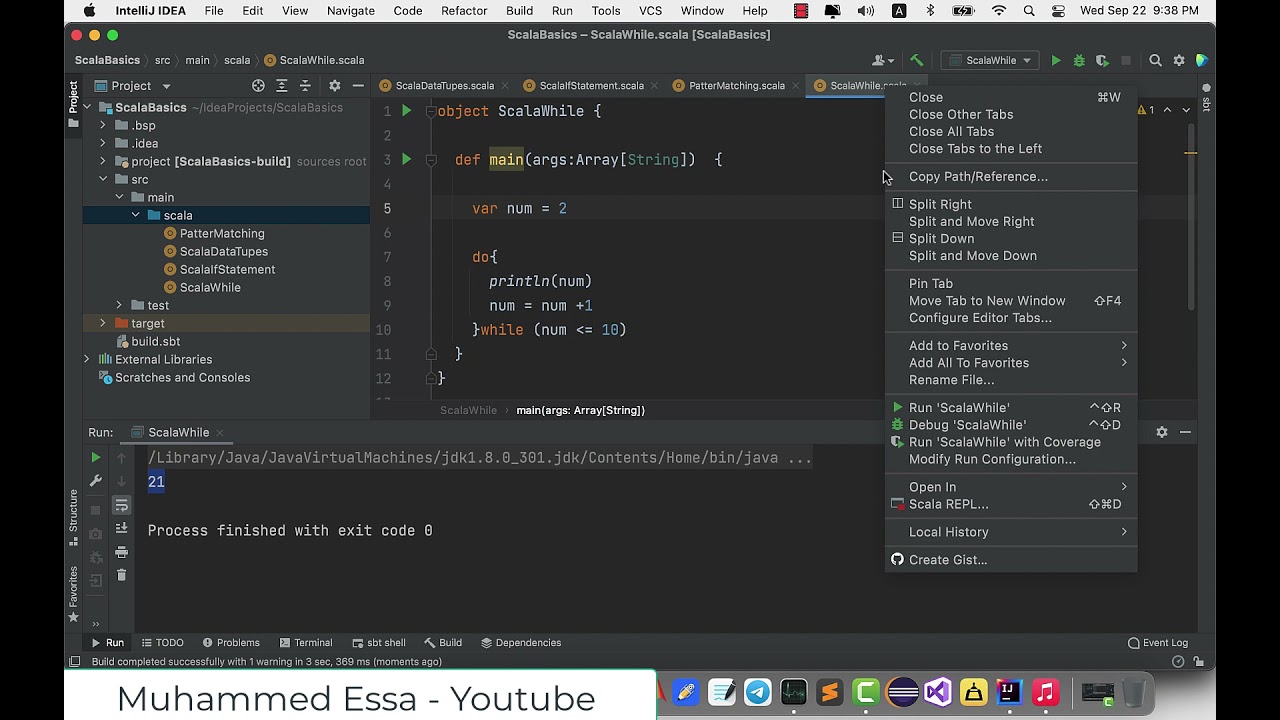 5 Scala Conditional Expressionswhile Loop And For Loop Youtube 4133