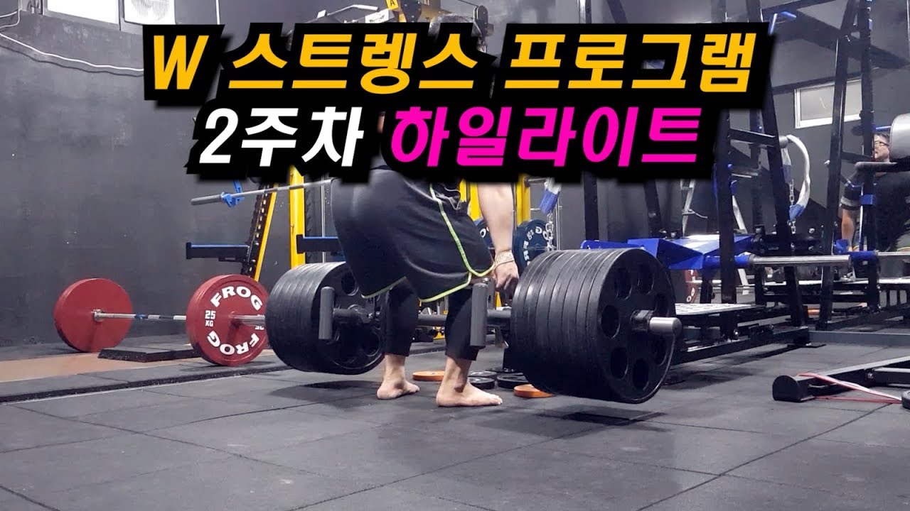 W 스트렝스 프로그램 2주차 운동 하일라이트 근데 이거 끝까지 할 수 있을까 Youtube