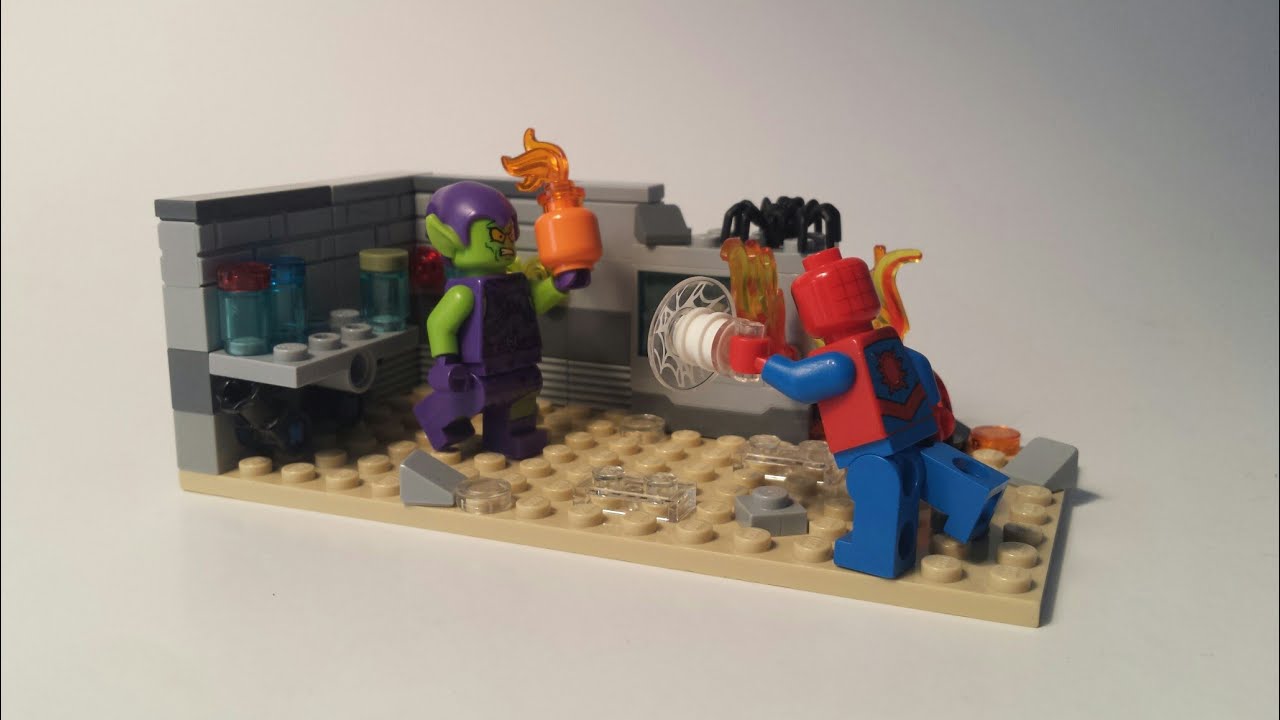 Lego marvel superheroes Green Goblin's lab moc! - YouTube