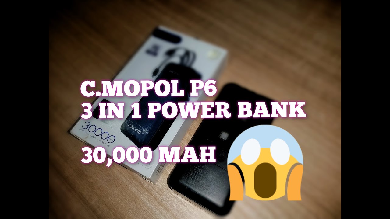 CMOPOL P8 3 in 1 30000 MAH Power bank Review - YouTube
