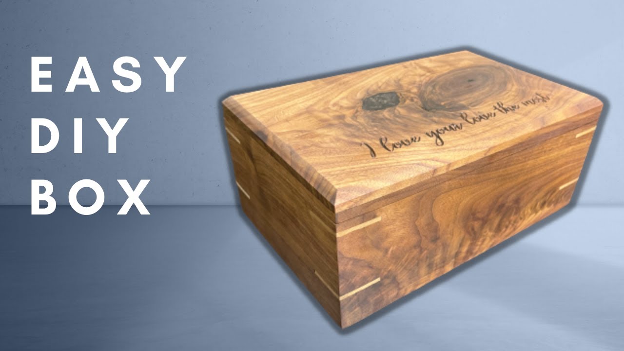 Walnut Tea Box | Easy DIY Project - YouTube