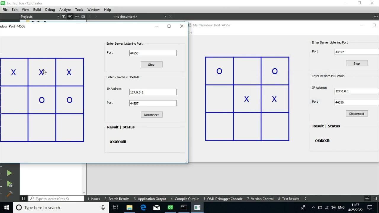 Tic Tac Toe game using Qt C++ - YouTube