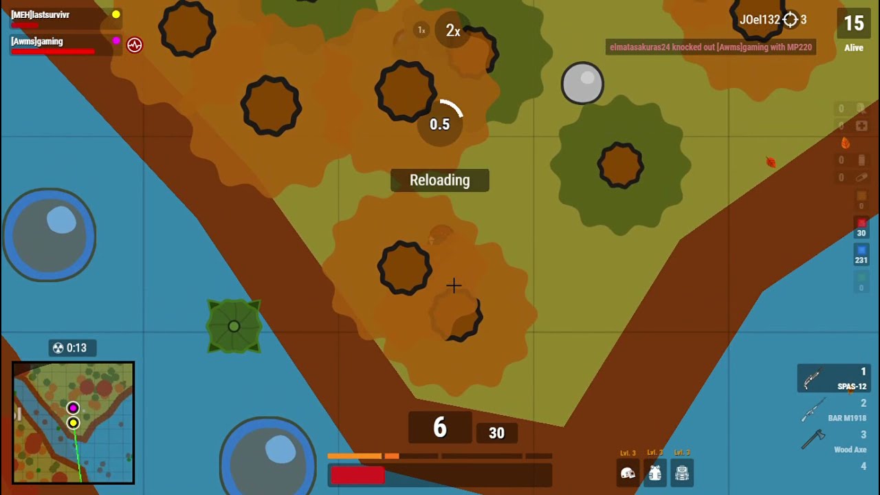 LVL 3 armor be like||Surviv.io woods - YouTube