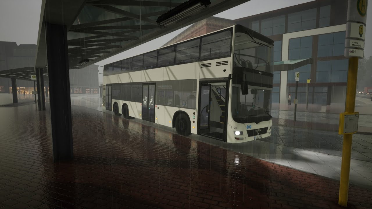 THE BUS UPDATE 2.4 BETA / MAN LIONS CITY DD / CASTROP MAP / LINE 001 ...