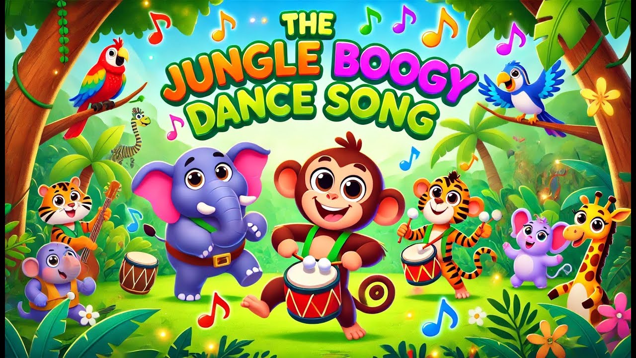 🐒The Jungle Boogy Dance Song | Fun Animal Dance & Sing-Along for Kids!🎶 ...