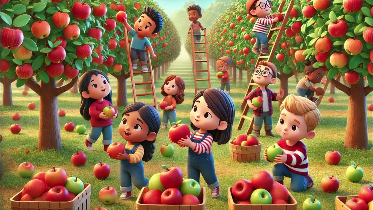 🍎 Apple Picking Day! Join the Fun as We Gather Sweet Red Apples ...