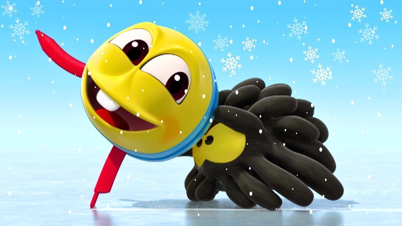 Ice Is Slippery! 🟢 Funny Cartoon For Kids WonderBalls Playground - YouTube
