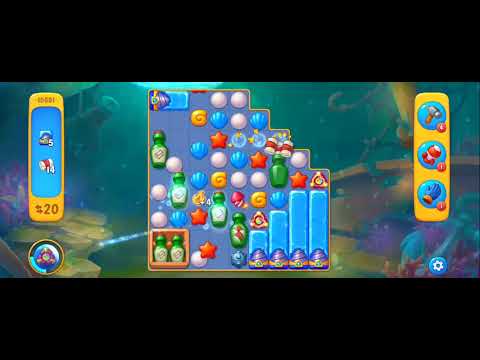 Fishdom Easy Level 15691 (with full seashell [Super Lightning] & timed ...