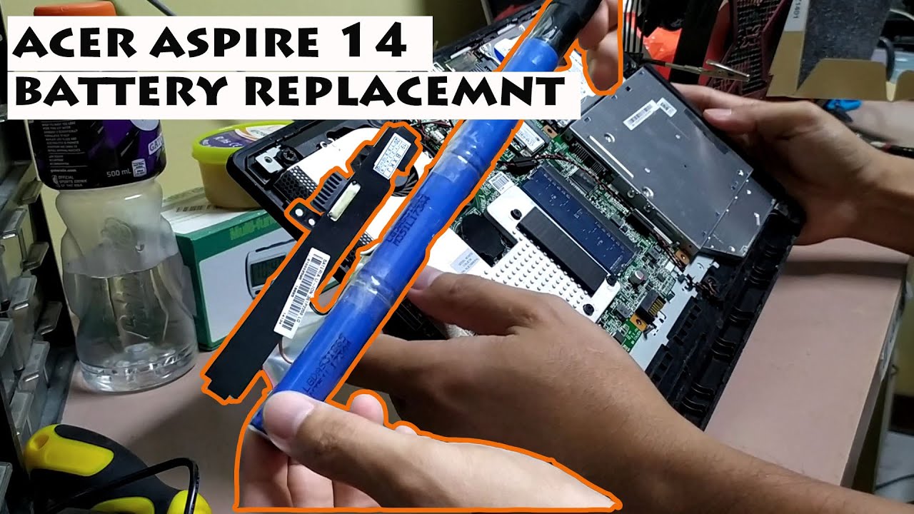 How to Replace Acer laptop Battery - YouTube