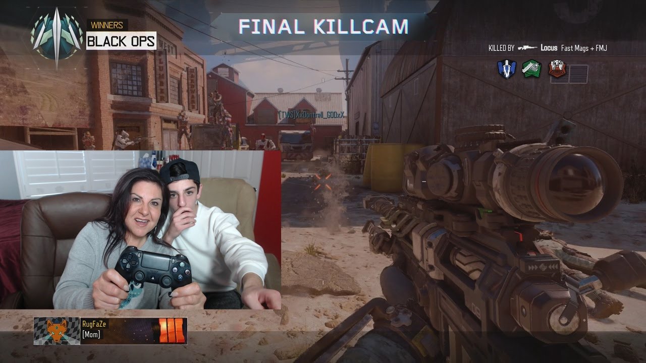 MY MOM HIT A TRICKSHOT ON BLACK OPS 3 | FaZe Rug - YouTube