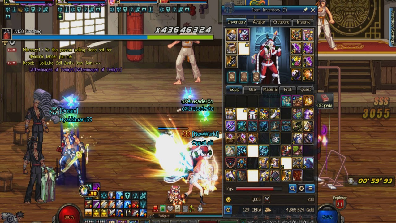 DFO: Male Crusader Beast Buffing - YouTube
