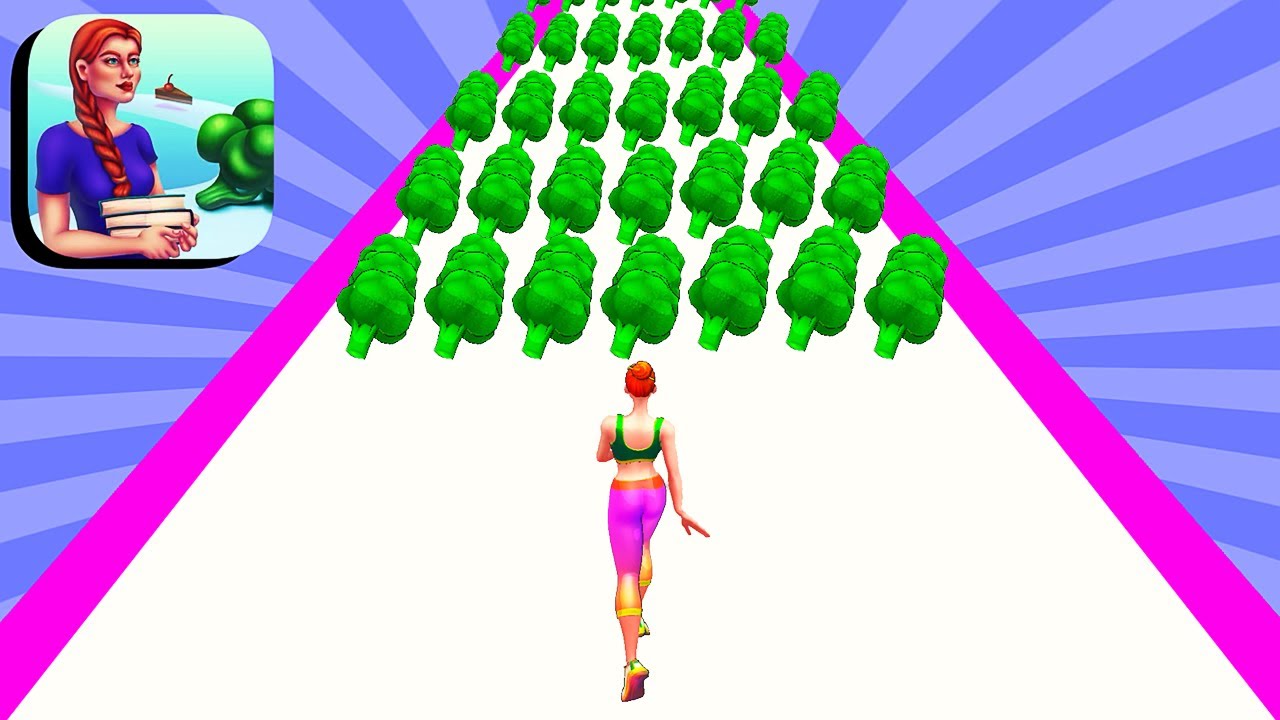 Vegan Run 3D Gameplay 💃🍆🌭 All Levels Part 1 - YouTube