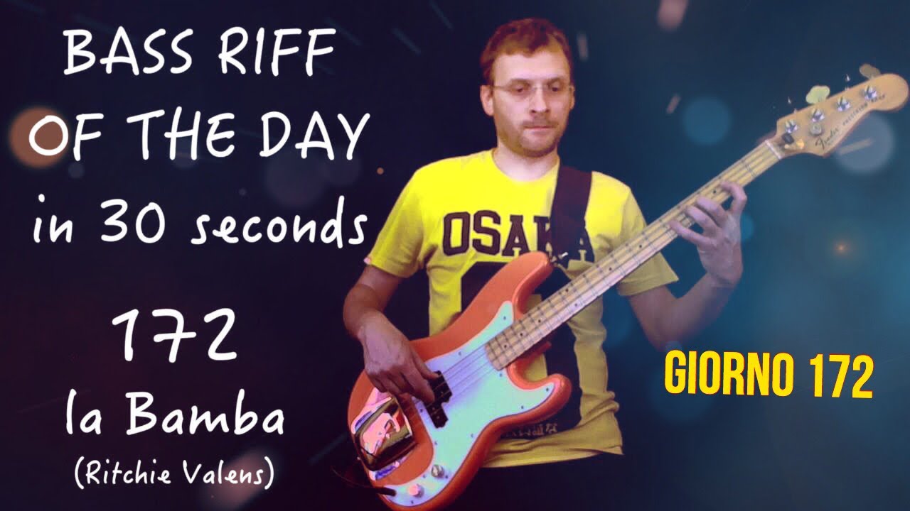 La Bamba bass cover (Ritchie Valens) Fender Precision Bass Riff of the ...