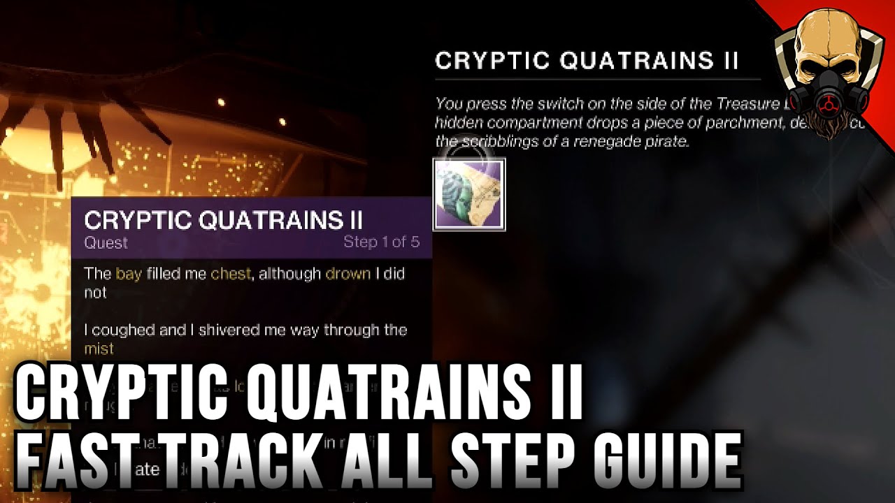 Destiny 2: Cryptic Quatrains II - Fast Track Riddle Guide - YouTube