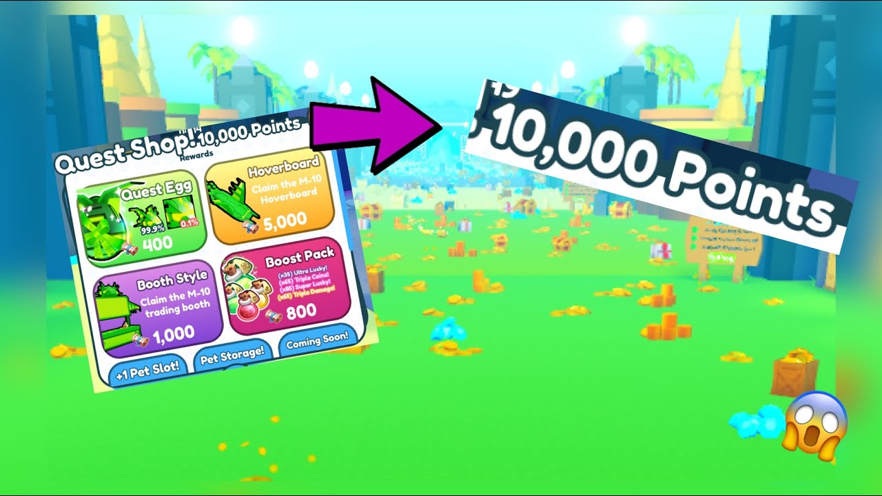 10,000 Quest Points in Pet Simulator X (ROBLOX) - YouTube