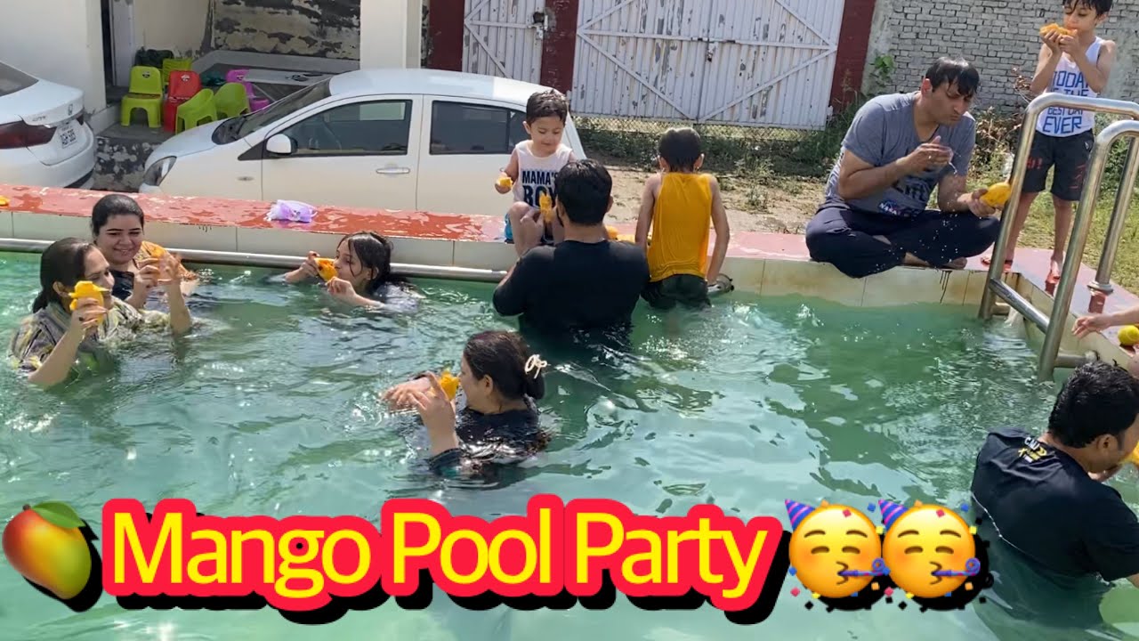 Mango pool party | achank plan bna | essa ki dubny ki zidd😅😅| EidDay3 ...