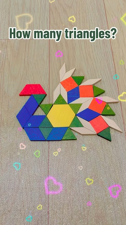 How many triangles? EP.7 #patternblocks #math #toys #education #games # ...