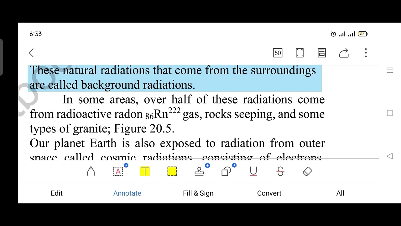 Nuclear structure, Background Radiation Unit 20 class 10 - YouTube