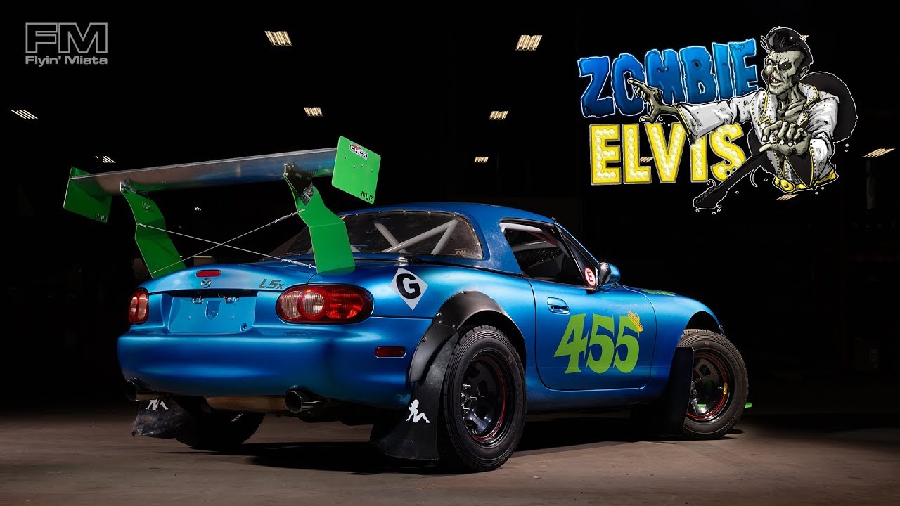 Zombie Elvis - V8 Miata Hillclimb Special - YouTube