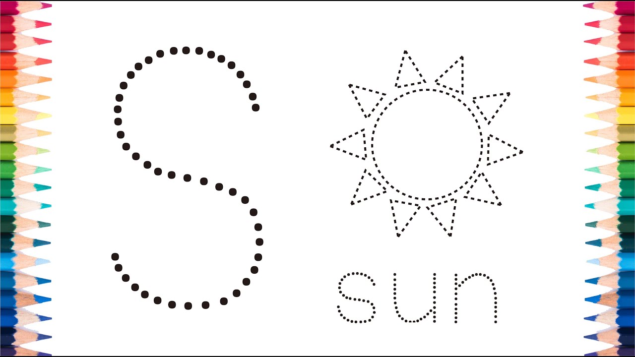 알파벳 Rst 점선 따라 쓰고 그림 그리고 색칠하면서 영어 단어를 배우기 Learn Alphabet Rst Words With Drawing And