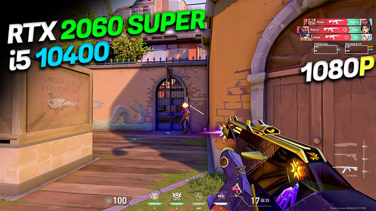 VALORANT : RTX 2060 SUPER I5 10400 LOWEST TEXTURES/SETTINGS | 1080P ...