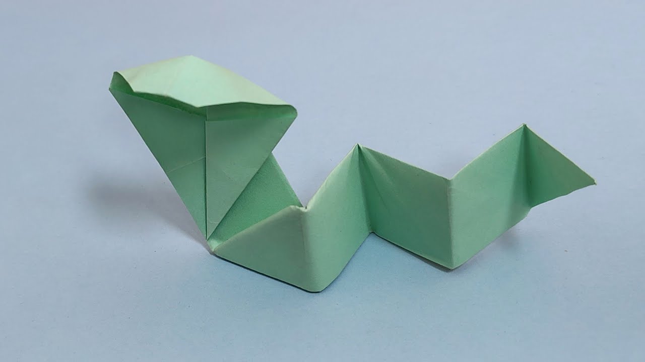 How to Make a Paper Snake ( Origami Snake ) Kagaj Snake - YouTube