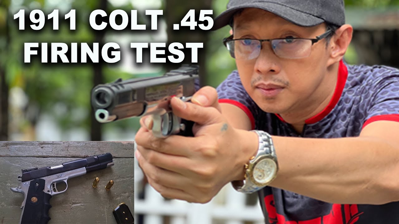 FIRING TEST GAMIT ANG 1911 Colt .45 - YouTube