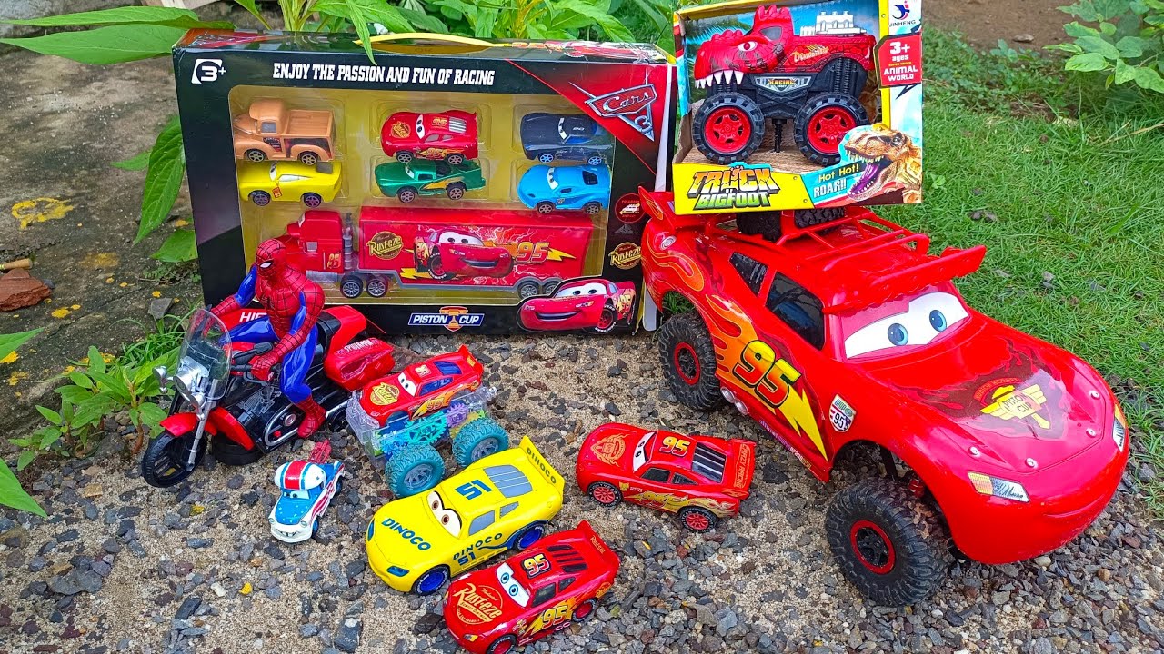 Disney Pixar Cars Unboxing Review | Lightning McQueen Mechanic Shop and ...