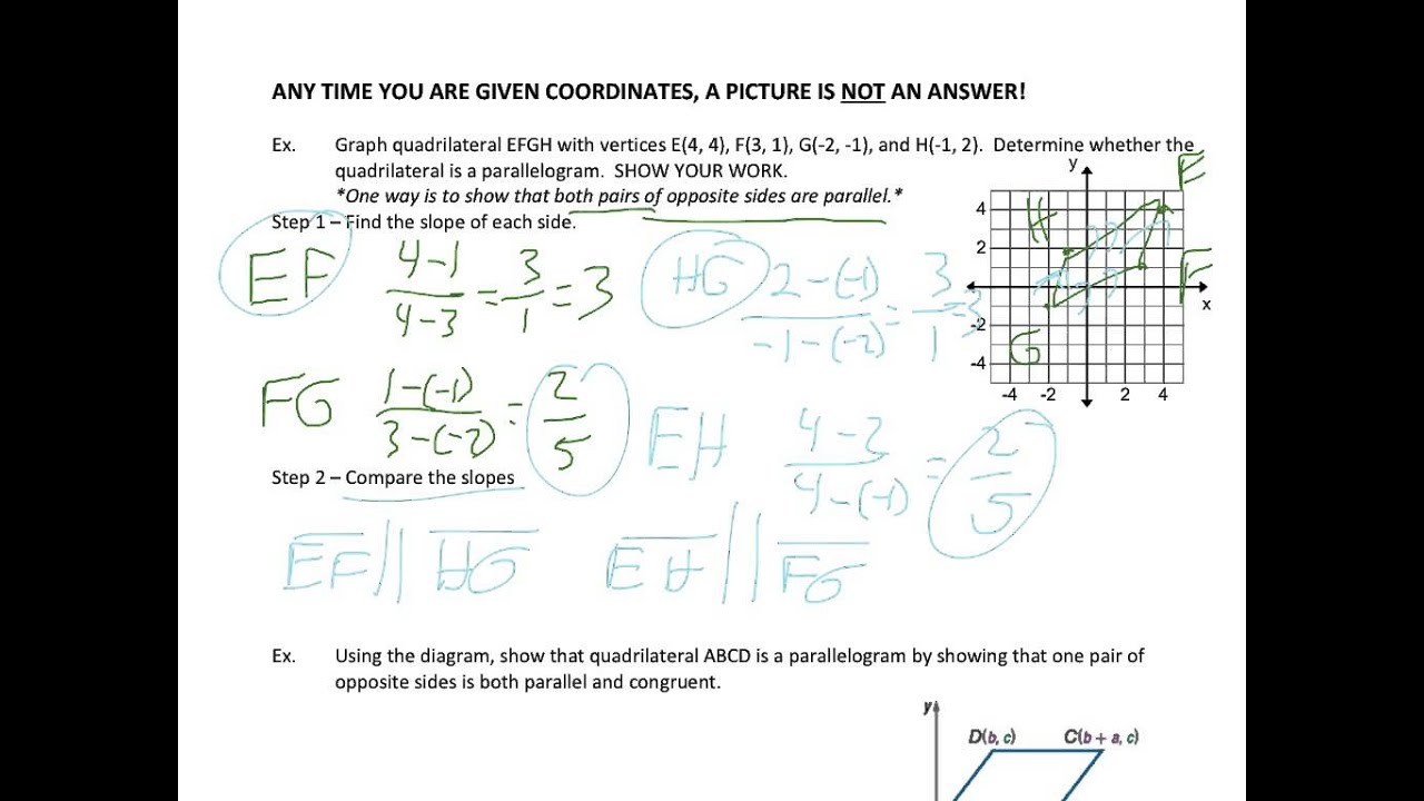Tests for Parallelogram - YouTube