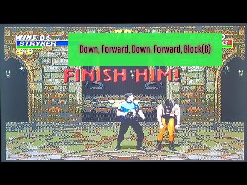 Stryker's Fatality 1 Cheat Code - Mortal Kombat 3 Sega Genesis - YouTube