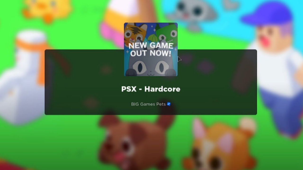 NEW GAME OUT NOW! PSX hardcore Pet simulator X - YouTube