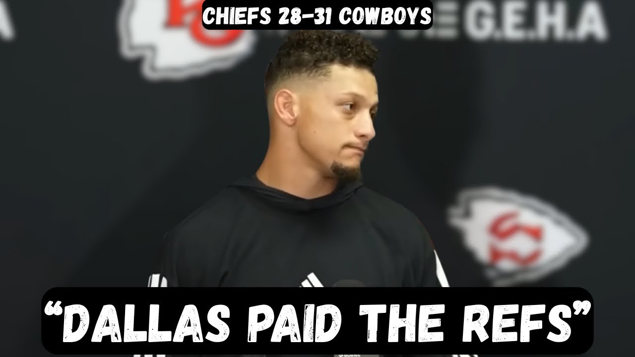 Patrick Mahomes GOES OFF on the REFS after loss - PostGame Interview ...