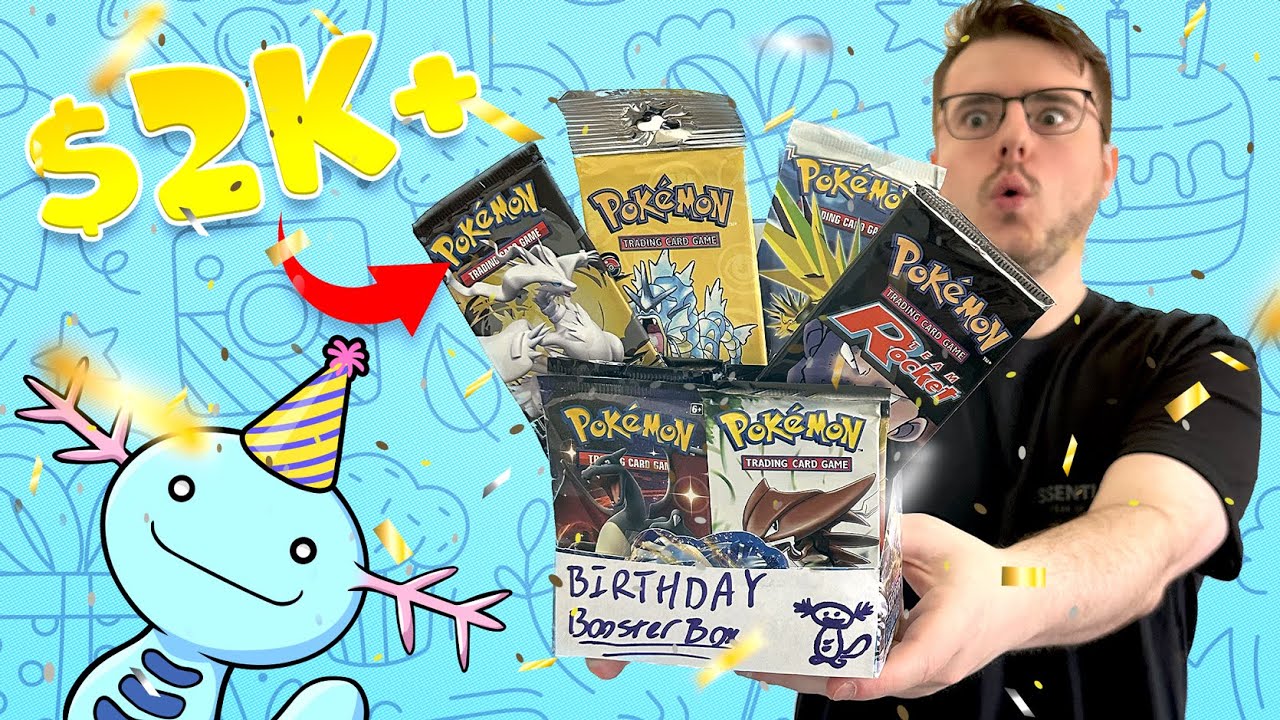 Unboxing the INSANE Birthday Booster Box!! 🎁 - YouTube