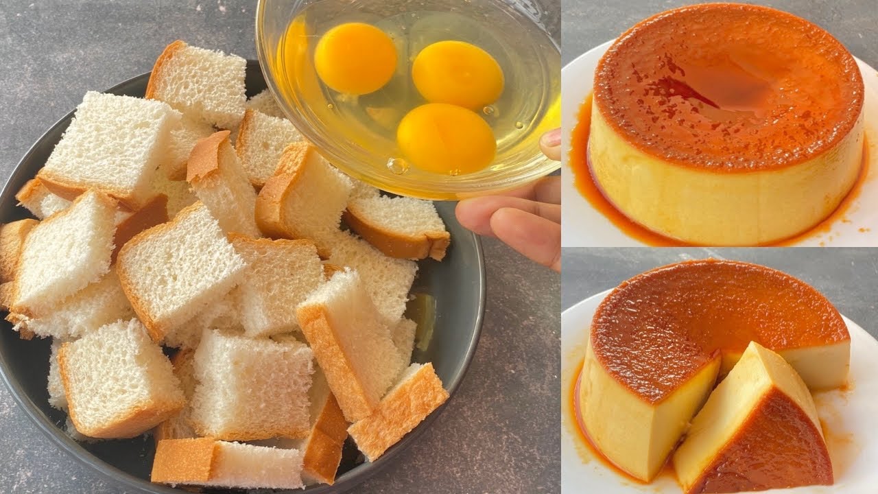 পাউরুটি আর ডিম দিয়ে চুলাই তৈরি ক্যরামেল পুডিং | Bread Pudding | Caramel Pudding Recipe Without ...