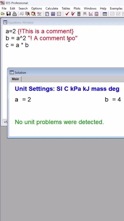 EES Tutorial | Episode 2 - YouTube