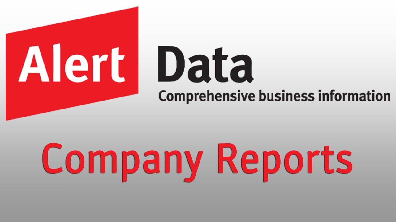 Company Reports from Alert Data - YouTube