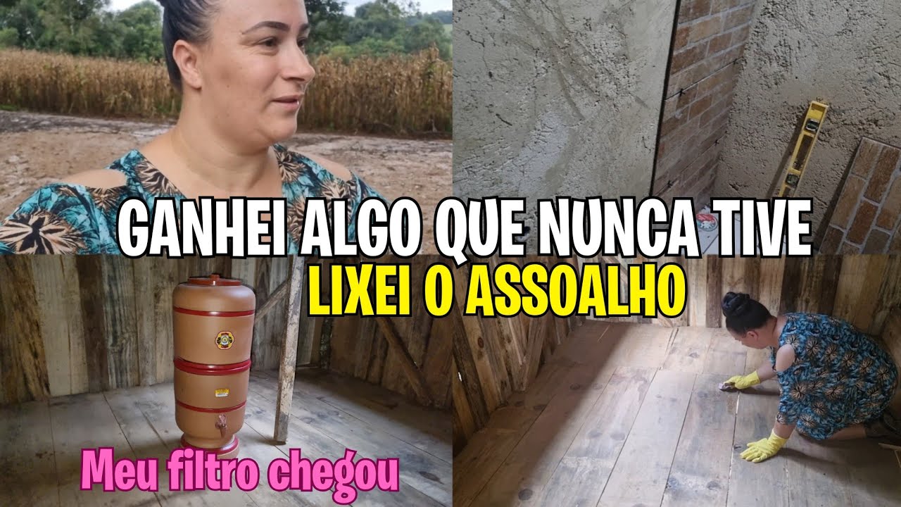 CHEGOU MAIS MATERIAL||LIXEI O ASSOALHO||DIÁRIO DA OBRA - YouTube