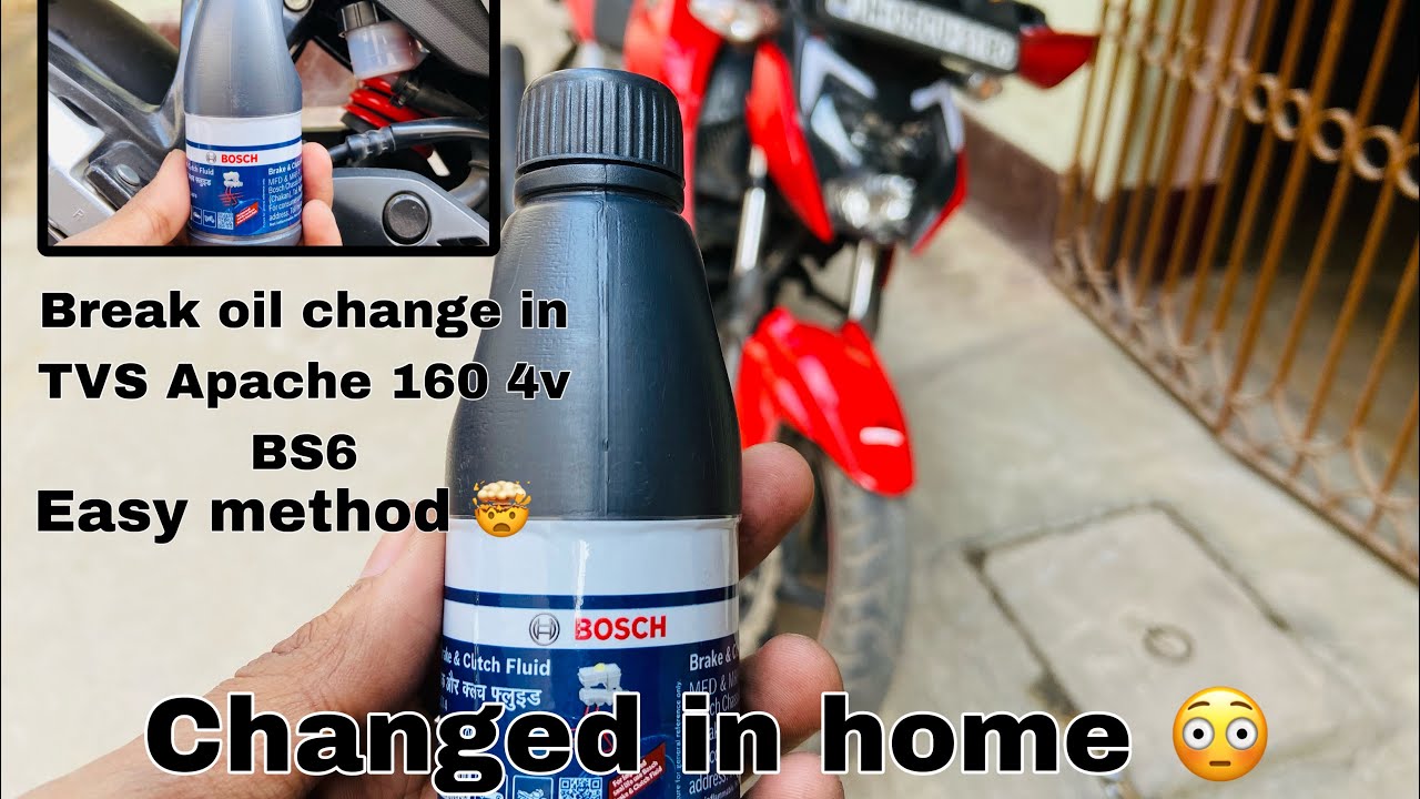 How to repair or bleed or flush disk break | TVS Apache 160 4v bs6 ...