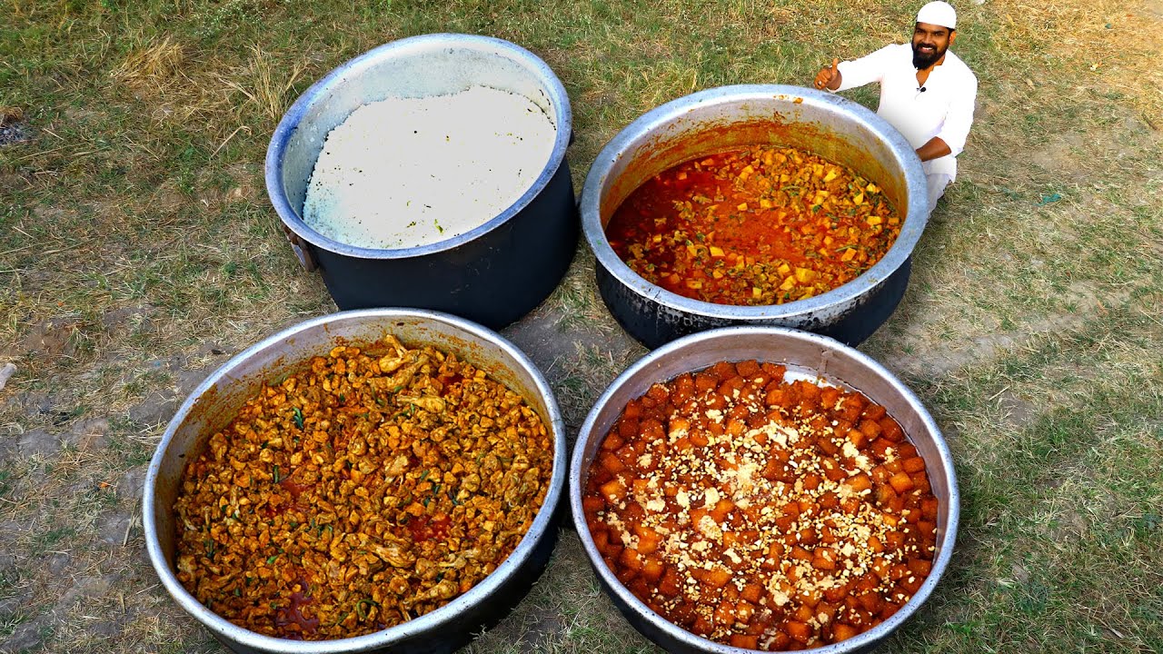 Mega Thali Recipes// Chicken and Mutton with Sweet Recipes| Hyderabad ...