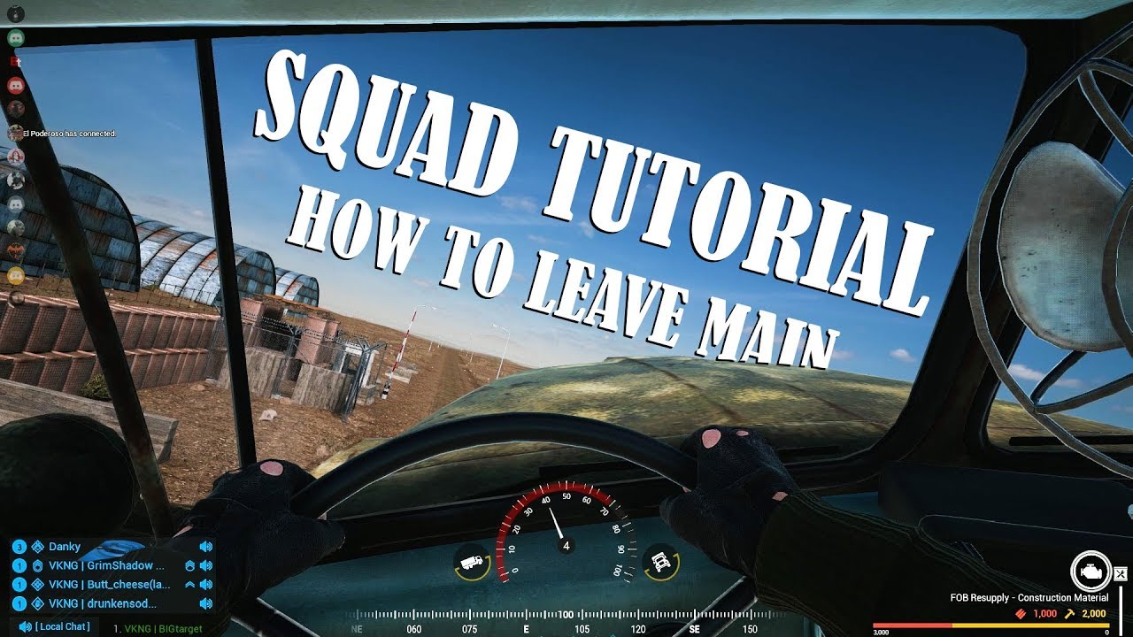 How to efficiently leave main base (Squad Gameplay) - YouTube