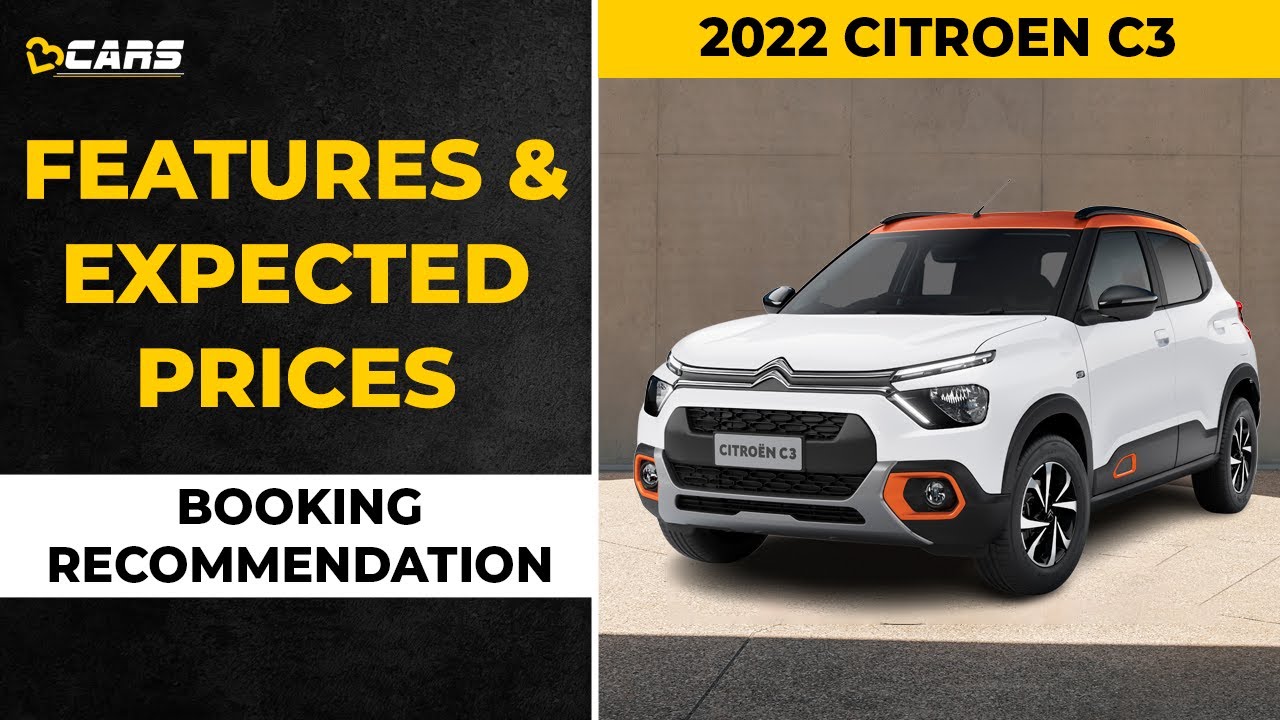 2022 Citroen C3 Variant-wise Features & Expected Prices | Booking ...