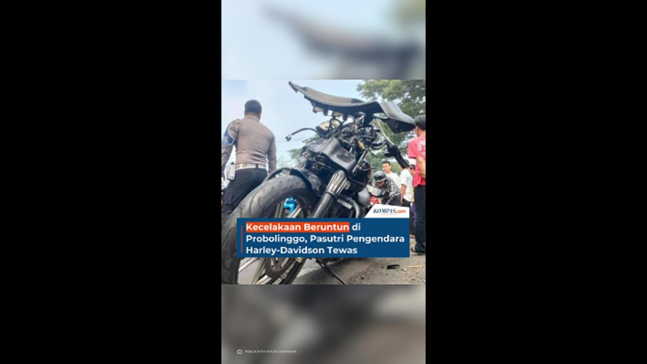 Kecelakaan Beruntun di Probolinggo, Pasutri Pengendara Harley-Davidson ...