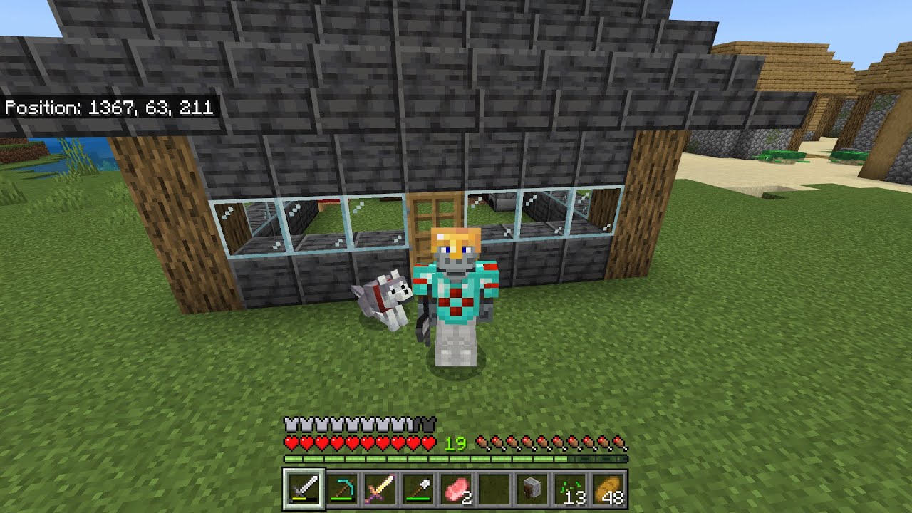 I found a snow dog in Minecraft!!! - YouTube