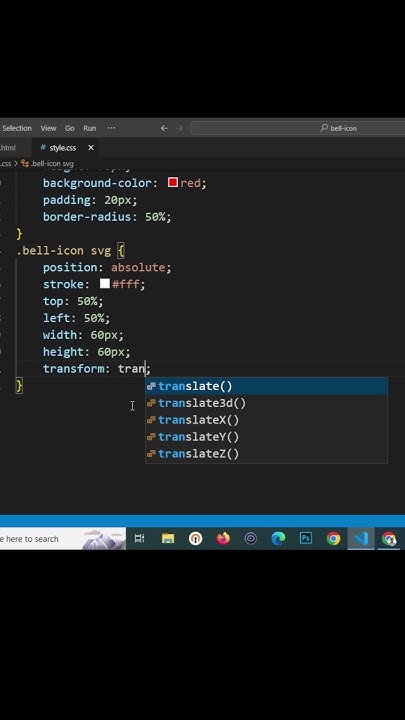 How To Made Bell Icon Animation In Html And Css Csstutorial Htmltutorial Shorts Youtube