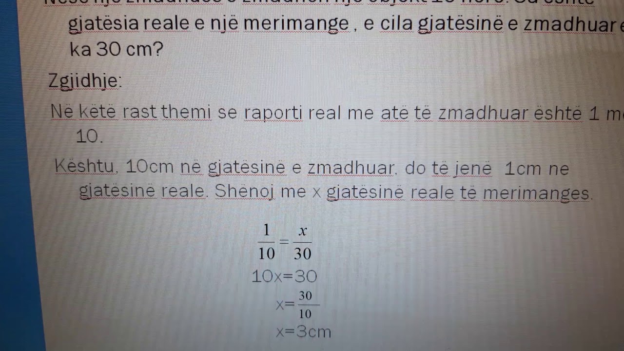 Raporti dhe perpjesetimi. Ushtrime me raport. - YouTube