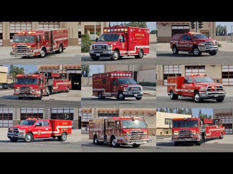 Anaheim Fire & Rescue Station 6 Units Responding (Compilation) - YouTube