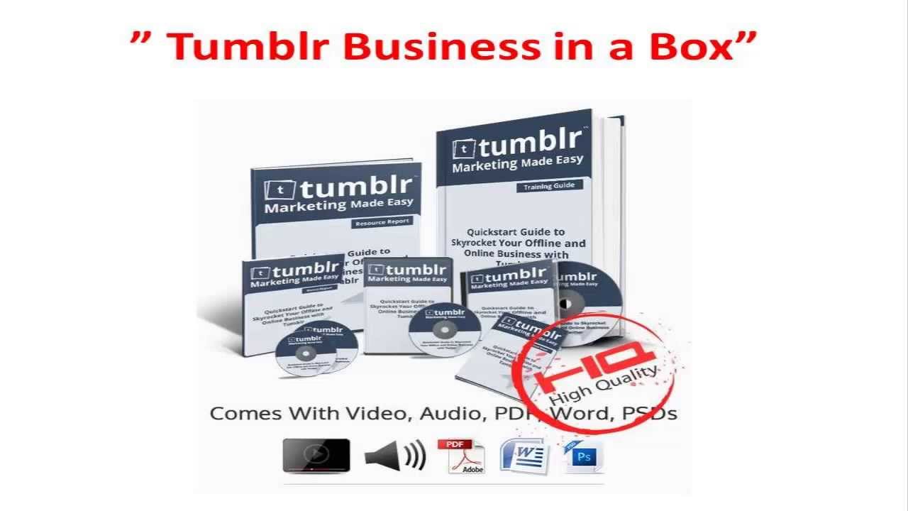 Tumblr Business in a Box - Review & $297 Bonus for Tumblr Business in a ...