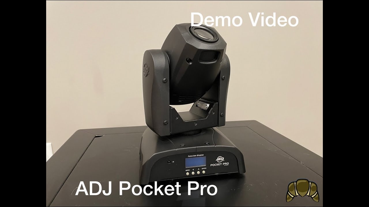 ADJ Pocket Pro Moving Head |Overview and Demo - YouTube