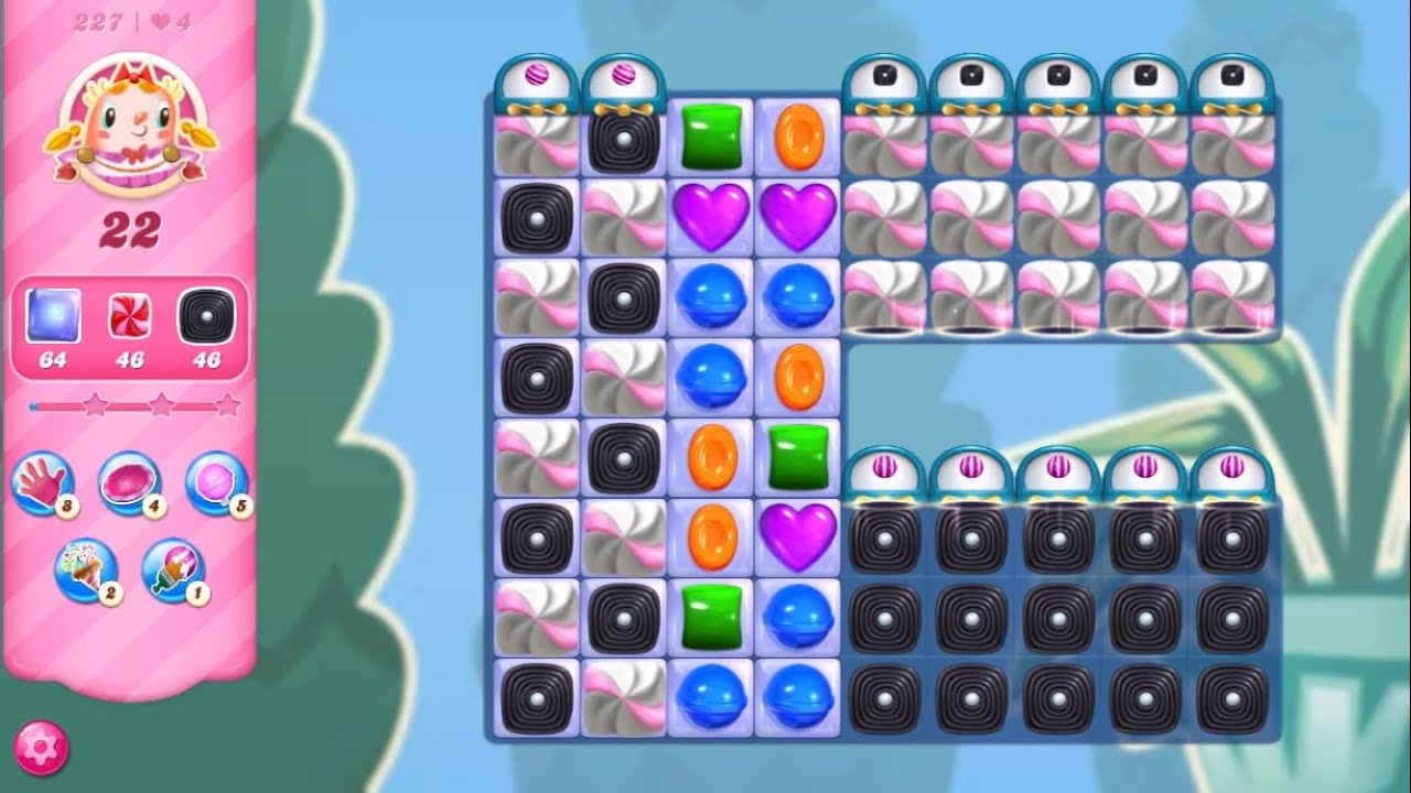Candy Crush Saga Level 227 (NO BOOSTERS) - YouTube