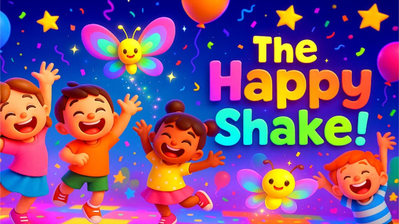 The Happy Shake 🎉🕺 | Fun Kids Dance Song with Rainbow Butterfly - YouTube